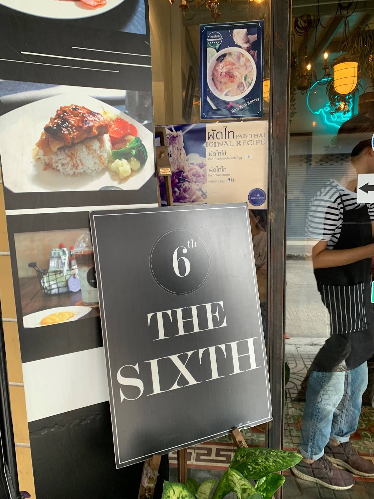 Menu at THE SIXTH 6th restaurant, Bangkok
