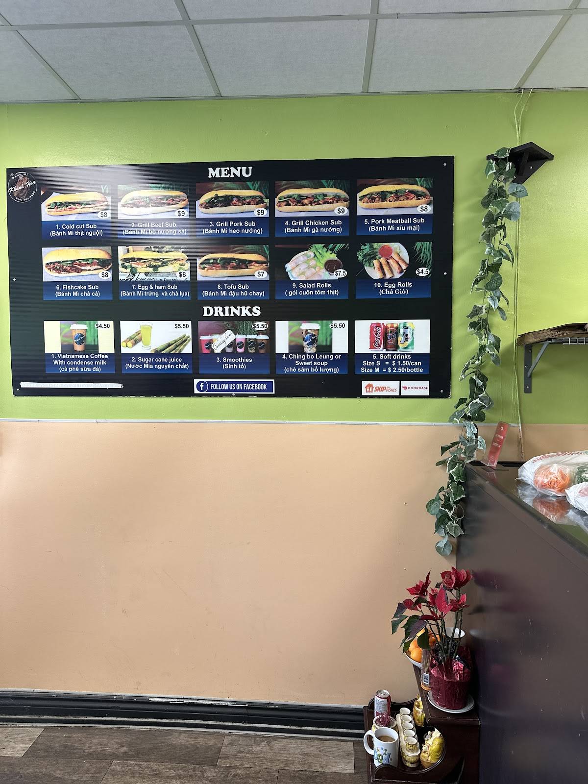 Menu at Banh Mi KHanh Hoa (Khanh Hoa Fresh Meats & Delights) restaurant ...