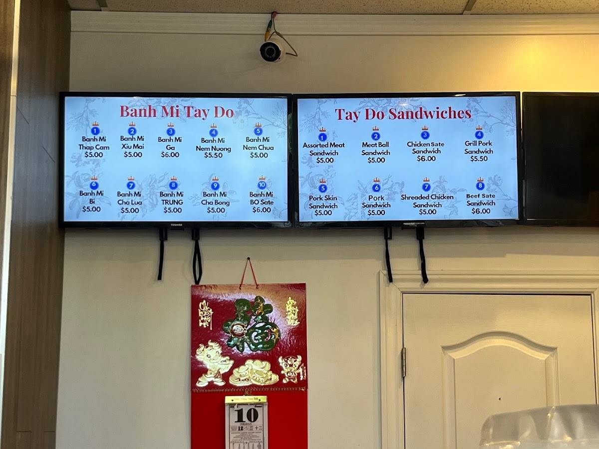 Menu au Banh Mi Tay Do, Toronto, Weston Rd