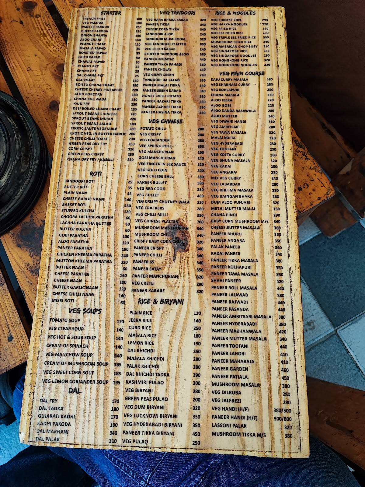 Menu at Banyan Rooted Family Restaurant & Bar, Daman
