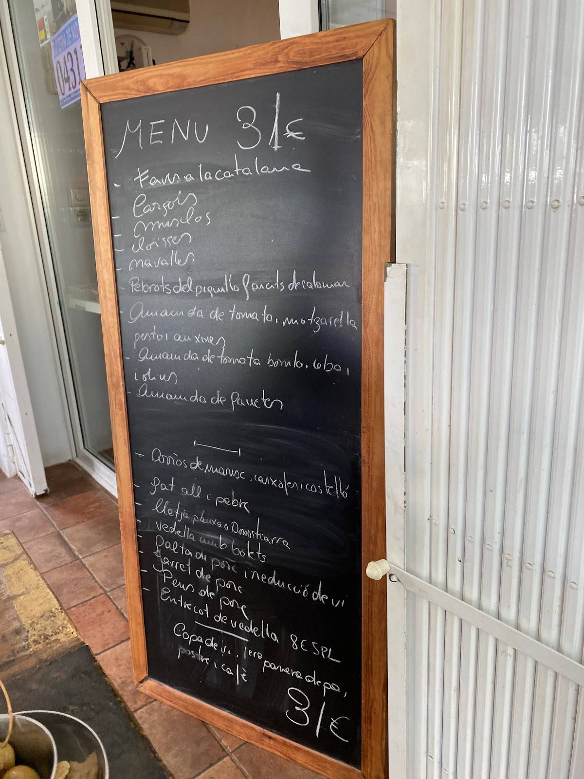 Menu at Bar Restaurant Mery- Lou, L'Escala