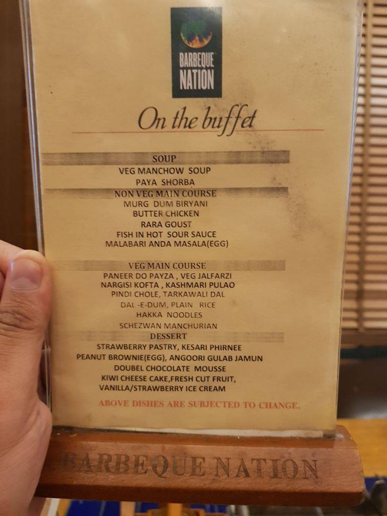 Menu at Barbeque Nation - Navi Mumbai - Nerul, Navi Mumbai, First Floor