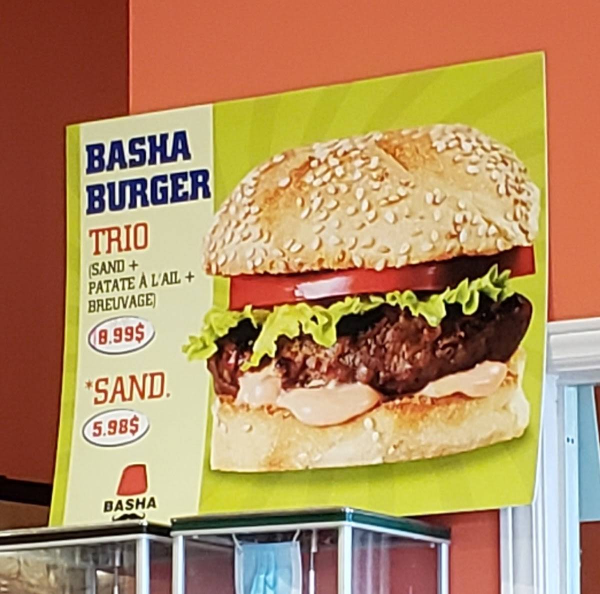Carta del restaurante Basha (Marché Jean-Talon), Montréal