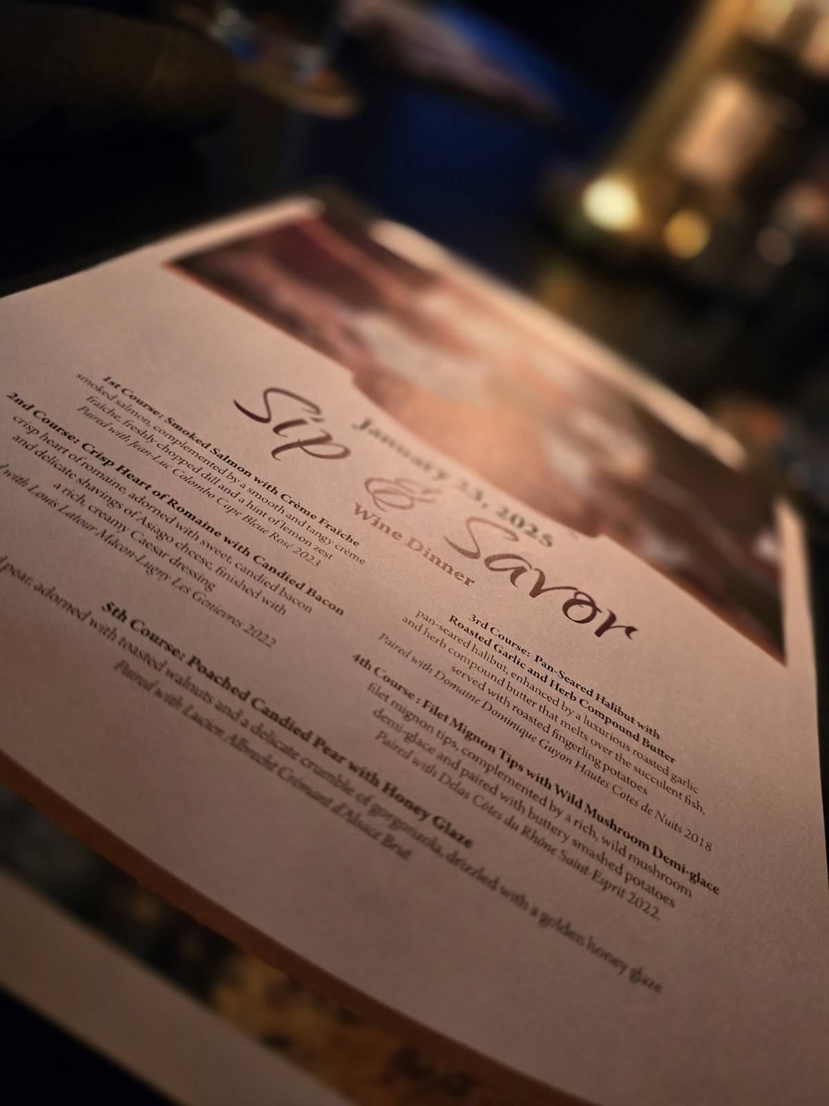 Menu at Baxter's Lakeside Grille steakhouse, Lake Ozark