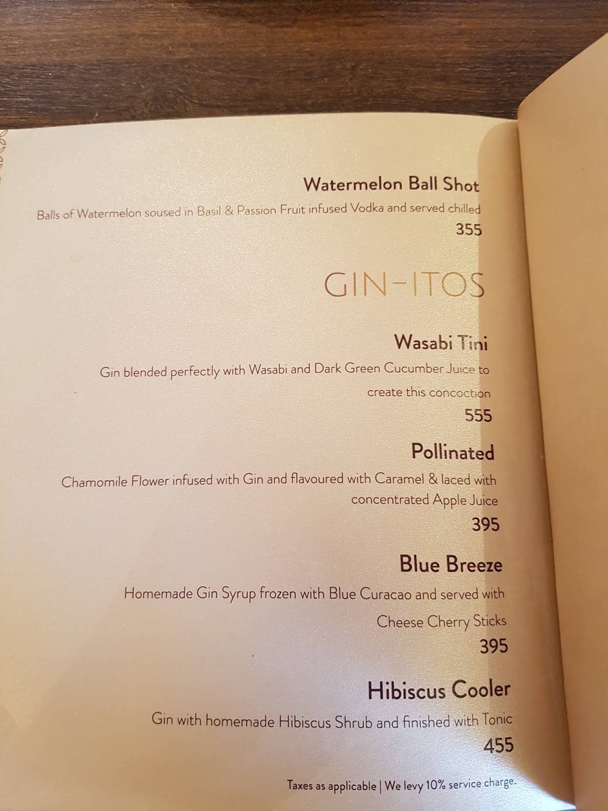 Menu at Bayroute Powai, Mumbai, 4W94+WWF