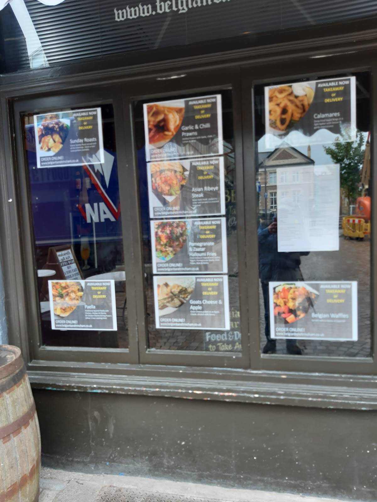 Menu at Belgian Bar, Altrincham
