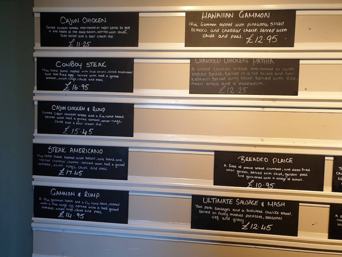 Menu at Bell Inn pub & bar, Tong, Newport Road