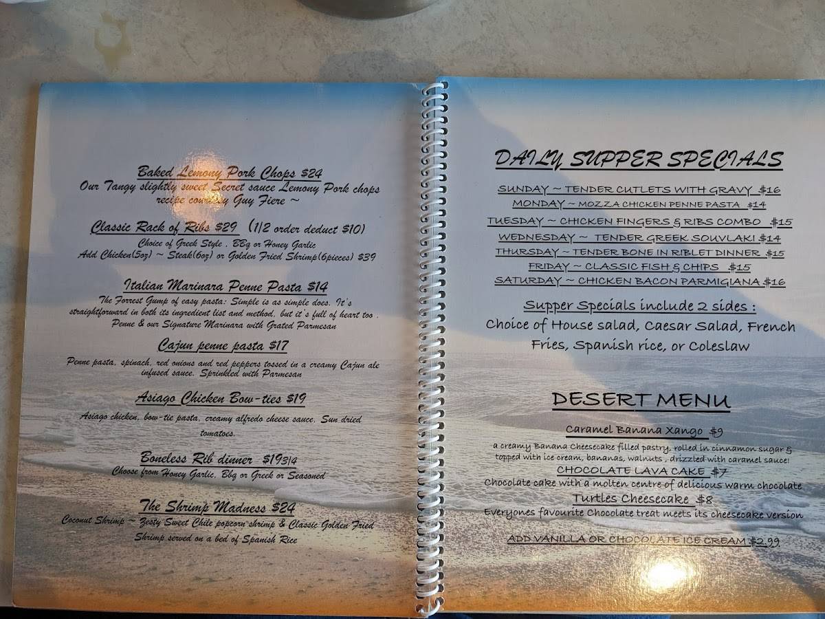 Menu at Bellagio Restaurant Pizzeria, Regina