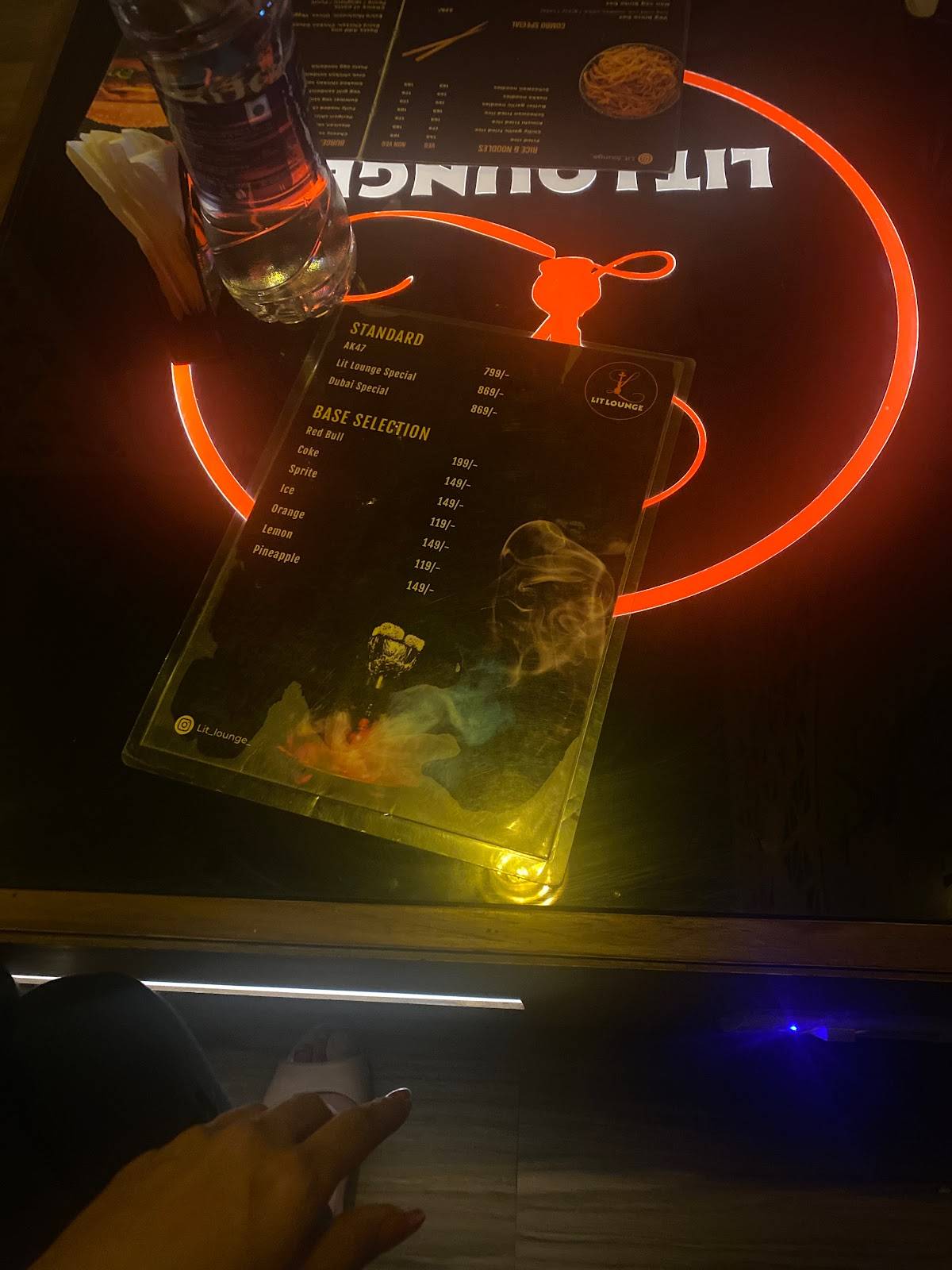 Menu at Lit Lounge, Bengaluru