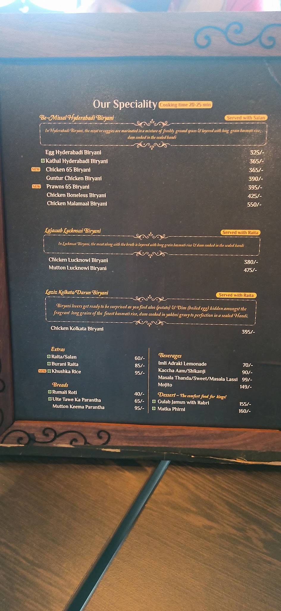 Menu at Biryani By Kilo - Mysore, Mysuru