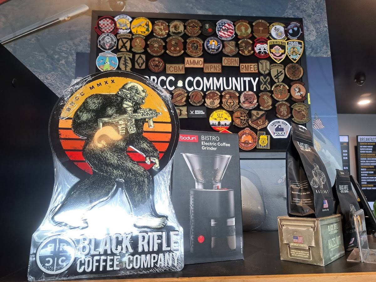 Menu at Black Rifle Coffee Company, Layton