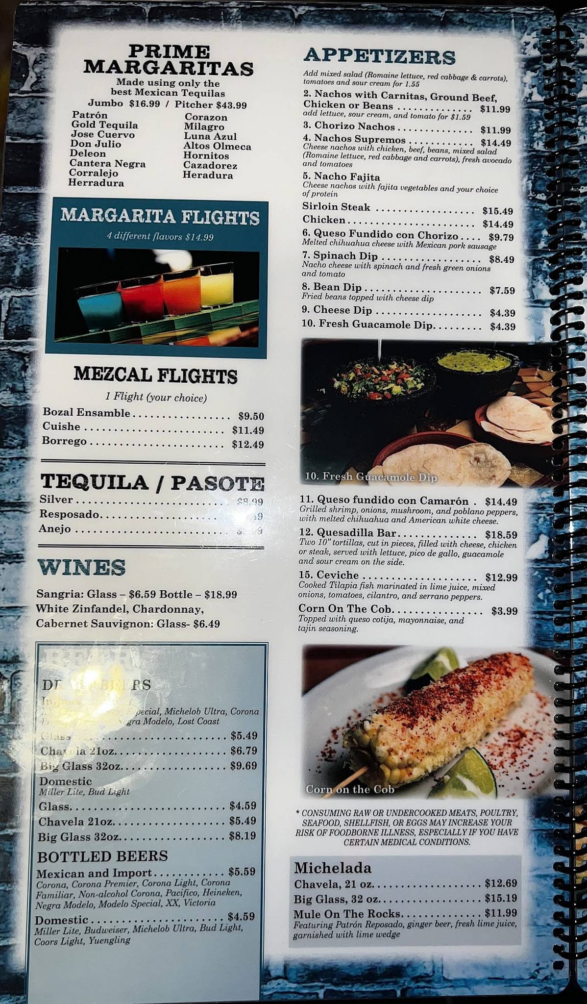 Menu at Blue Agave Gahanna pub & bar, Gahanna