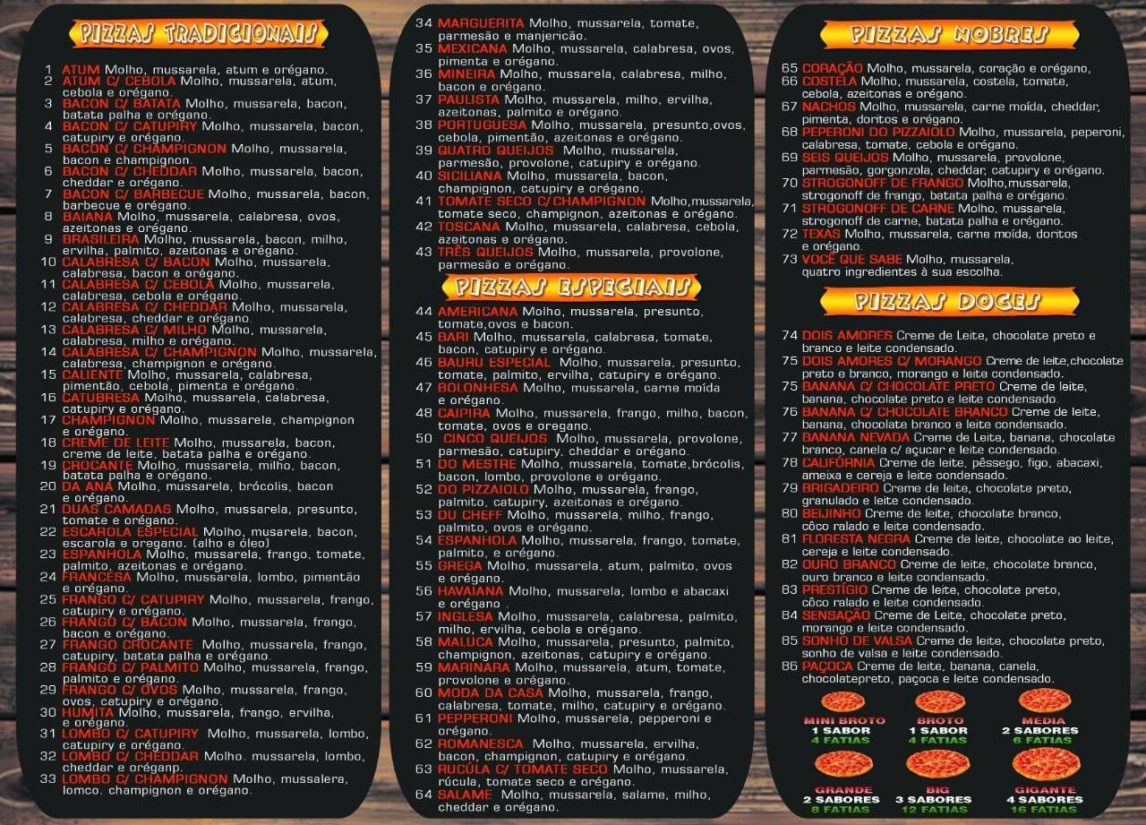 Menu em Boa Pizza Pizzaria, Curitiba, R. Pedro Gusso