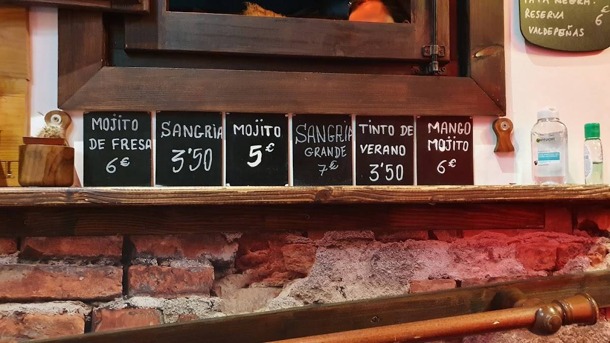 Menu at Bodega Biarritz 1881 restaurant, Barcelona, Carrer Nou de Sant ...