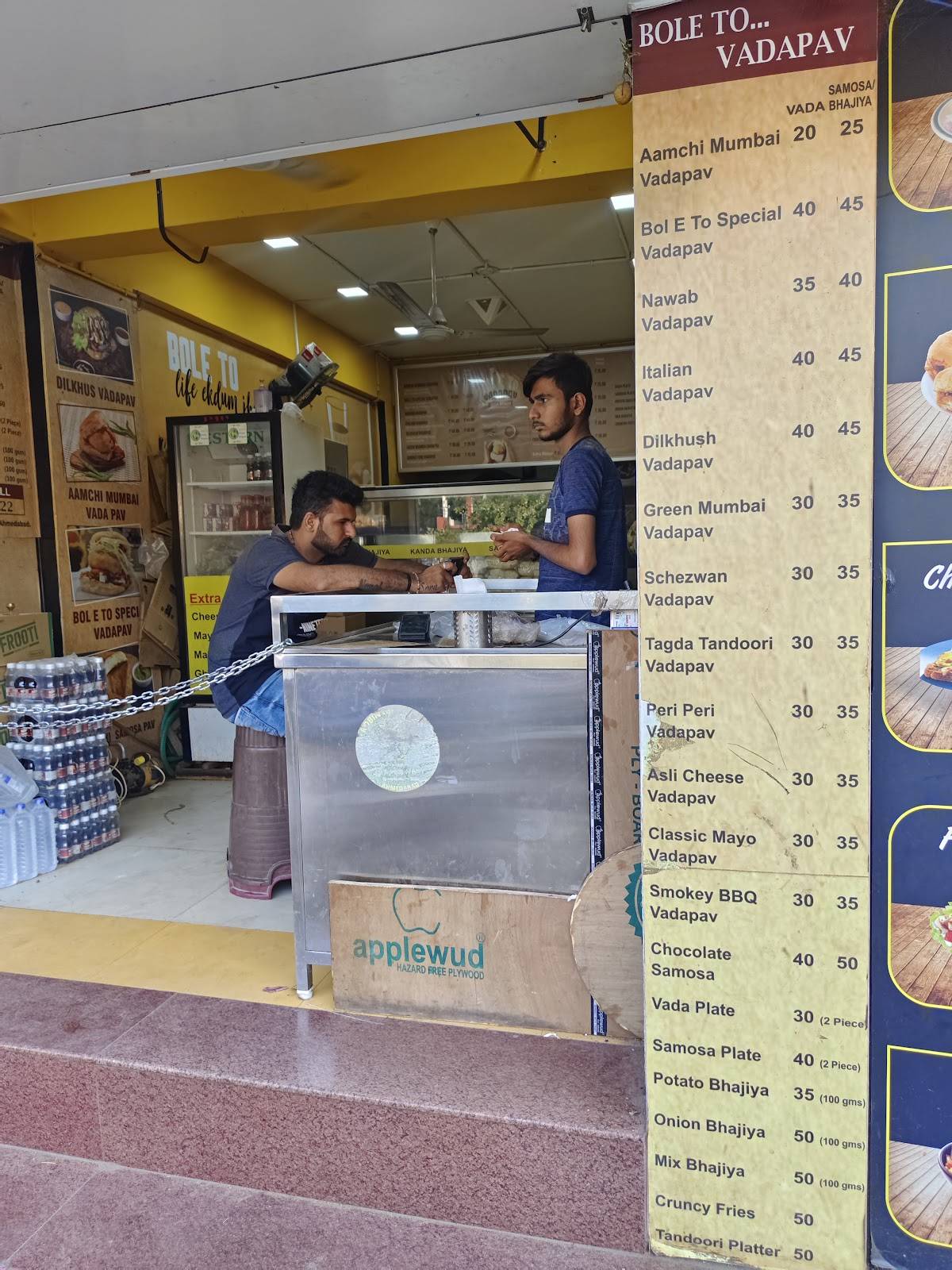 Menu at Bole To Vadapav, Ahmedabad, Shivani Avenue