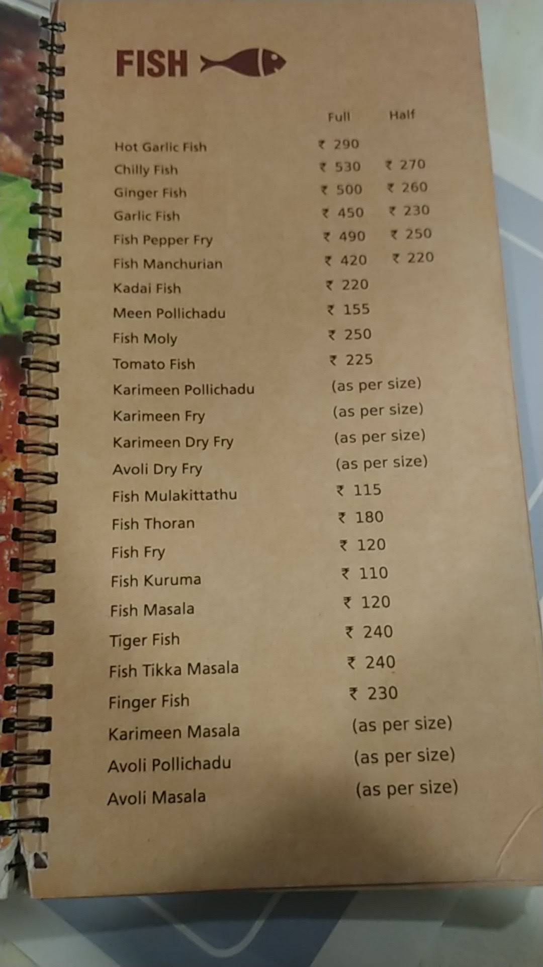 Menu at Bombay Restaurant, Kozhikode, Silk Street