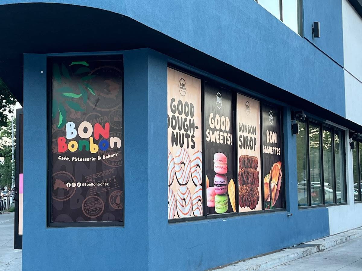 Menu at Bon Bonbon cafe, New York City