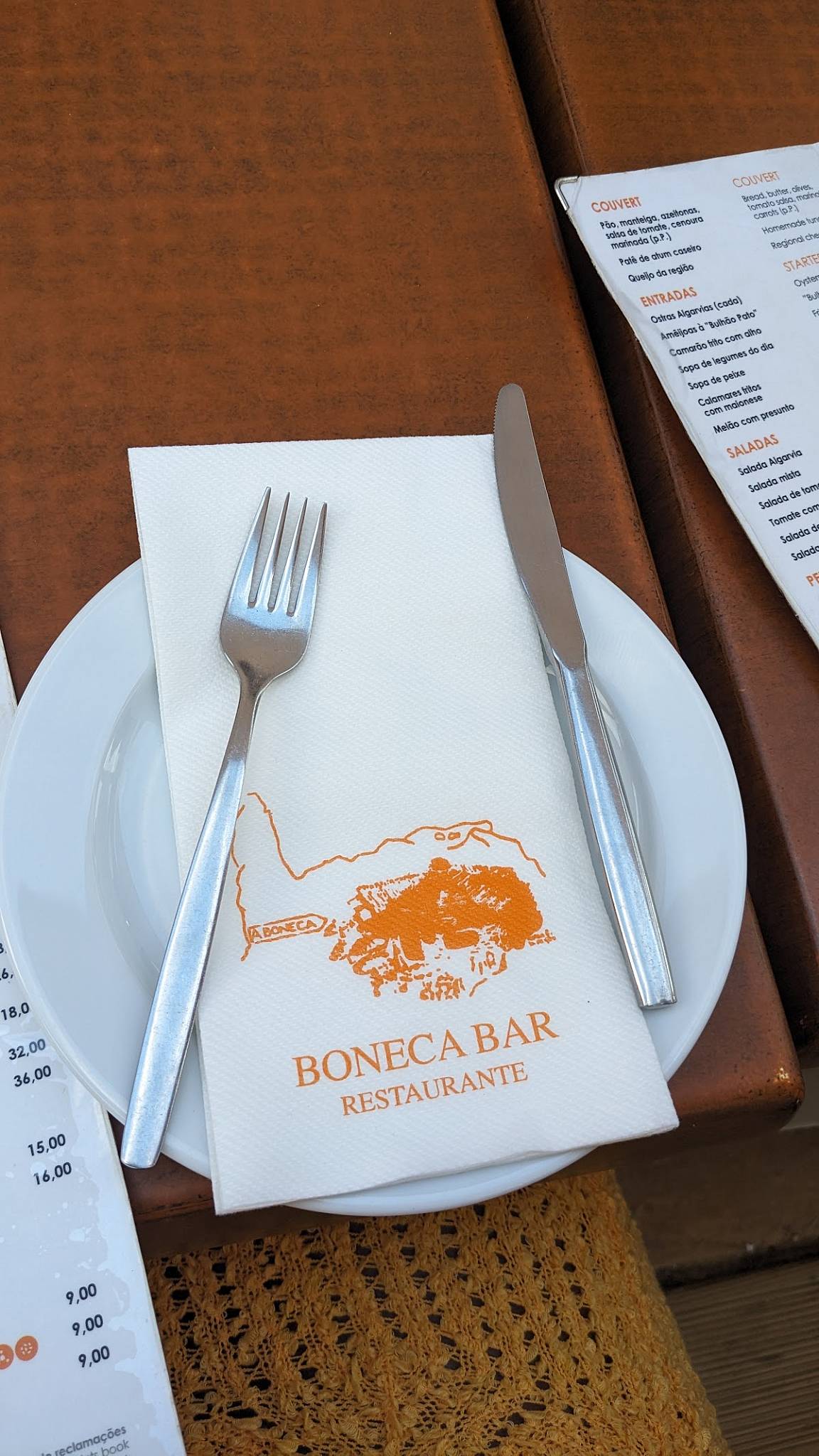 Carta de Boneca Bar, Carvoeiro, Portugal