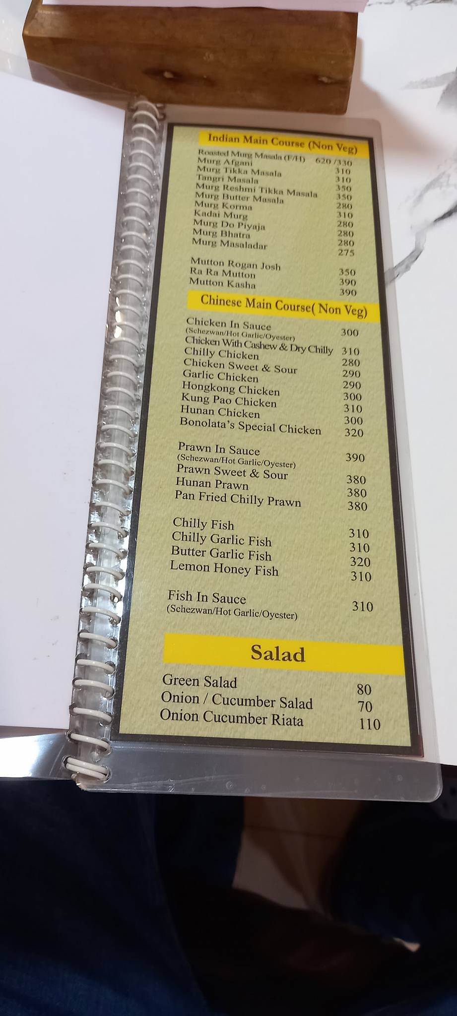Menu at Bonolata Restaurant, Durgapur