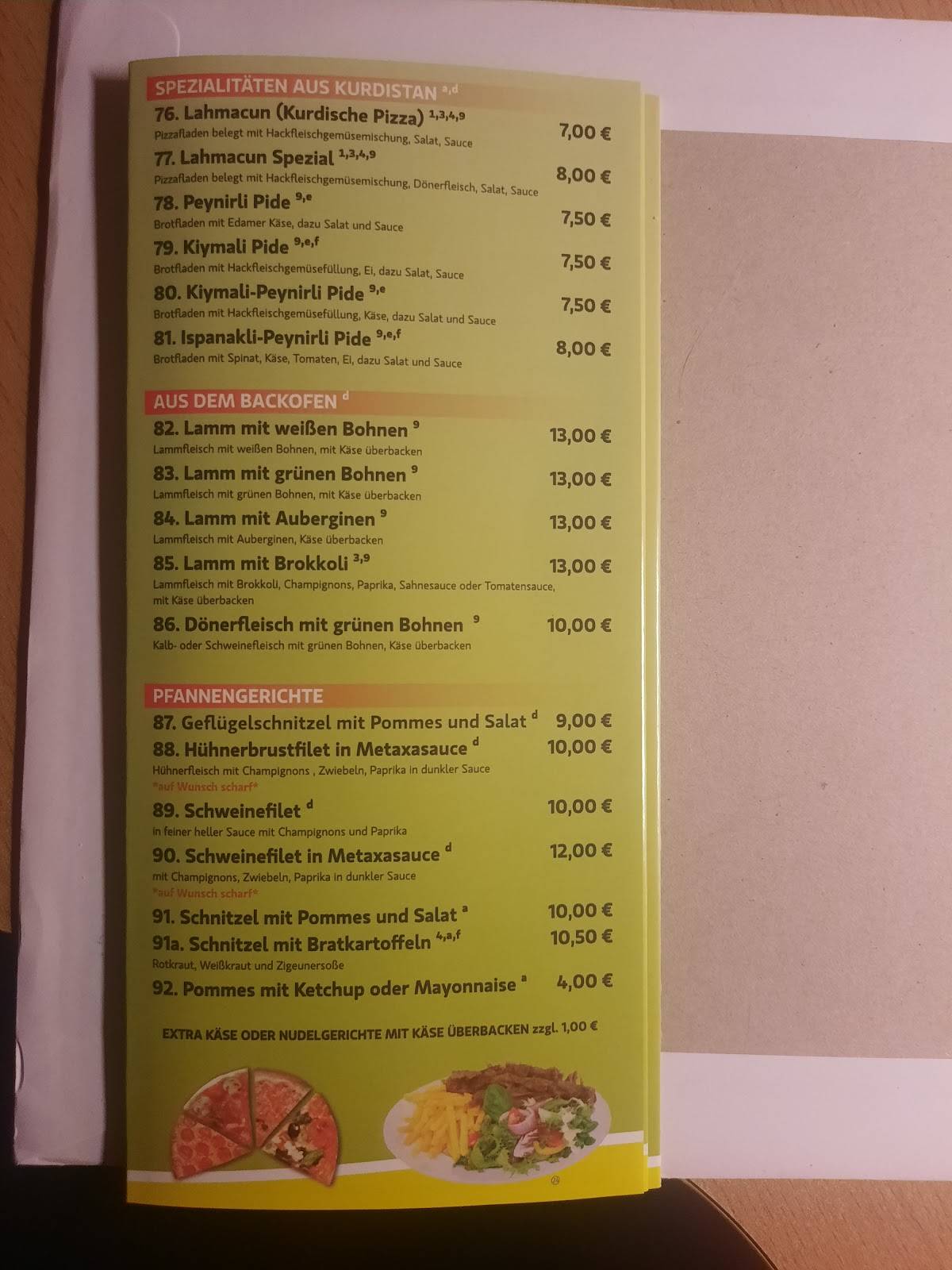 Speisekarte von Botan Döner Haus restaurant, Ebersbach-Neugersdorf