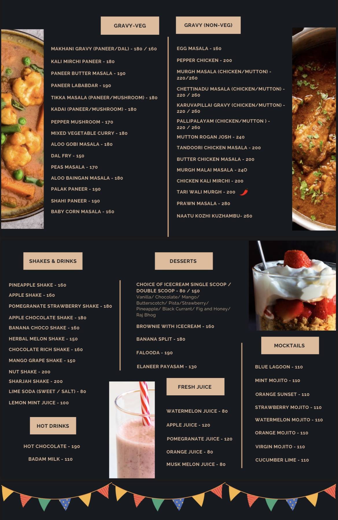 Menu at Bow Bow Bliss Multicuisine Restaurant (Pet-themed), Coimbatore