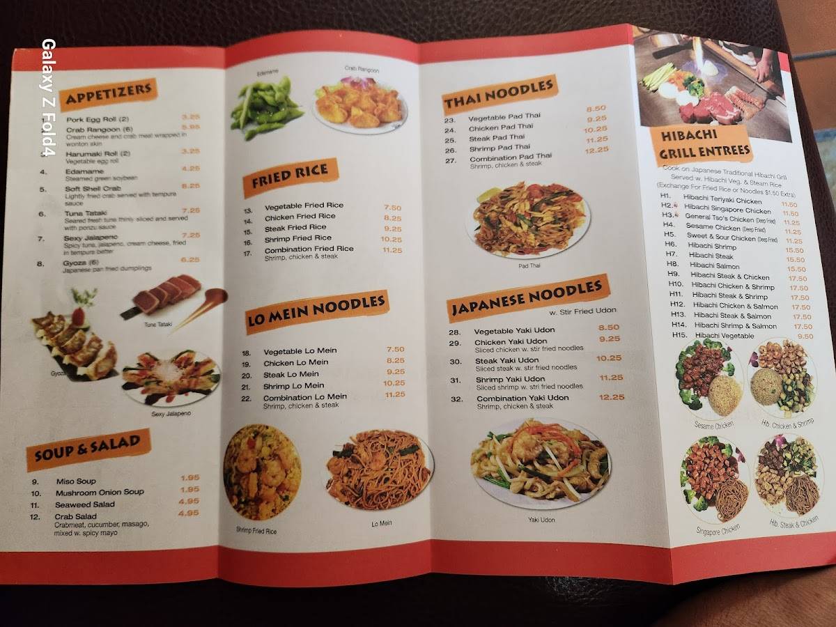 Menu at Sakura Express restaurant, Brainerd