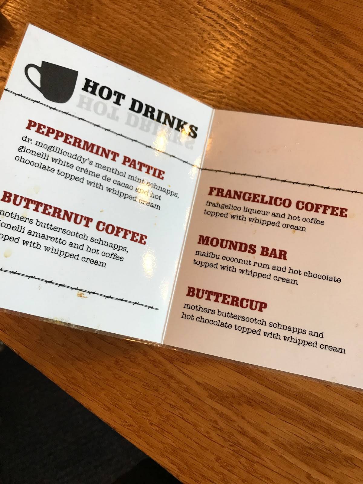 Menu at Branding Iron Restaurant, Preston