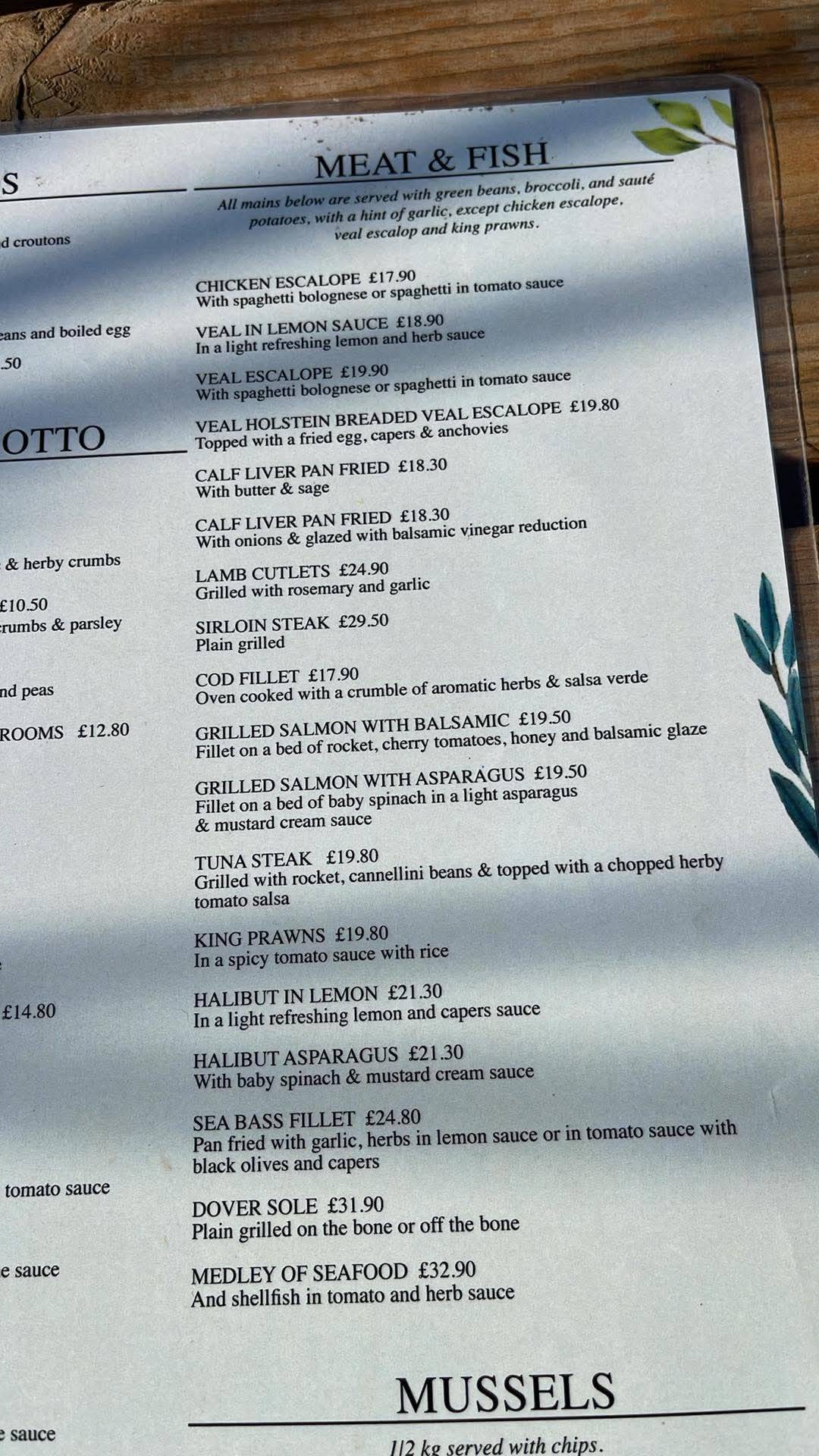 Menu at Bridge House pub & bar, Saint Neots