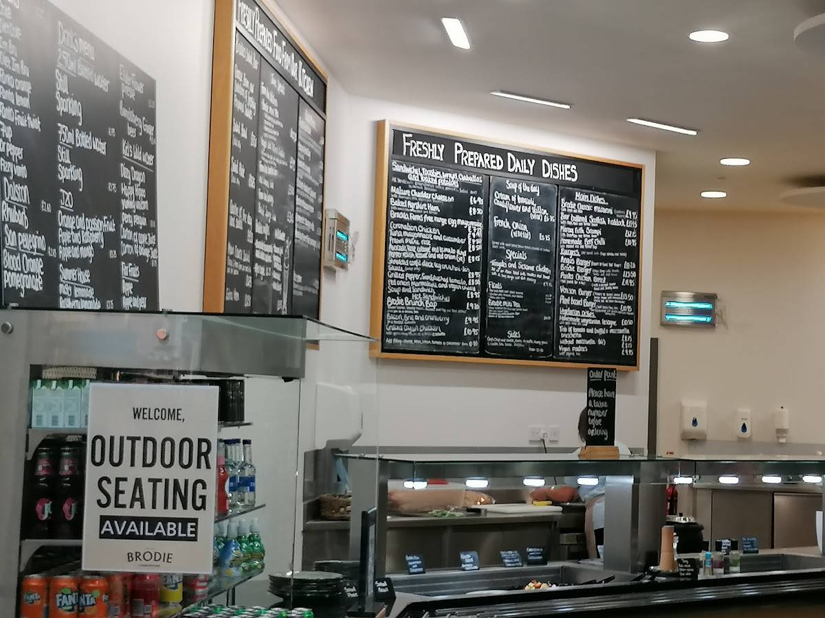 Menu at Brodie Countryfare restaurant, Brodie