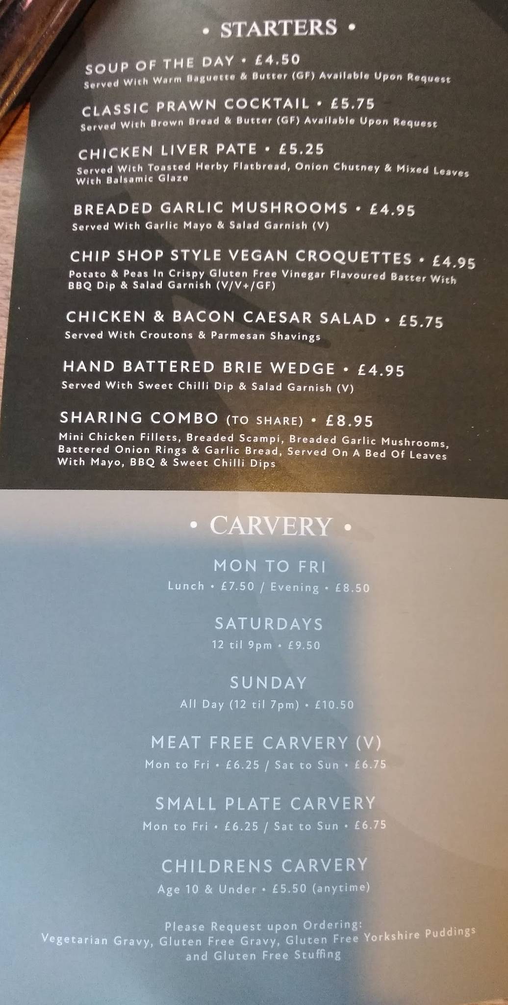 Menu at The Swan Inn pub & bar, Bromsgrove, Worcester Rd