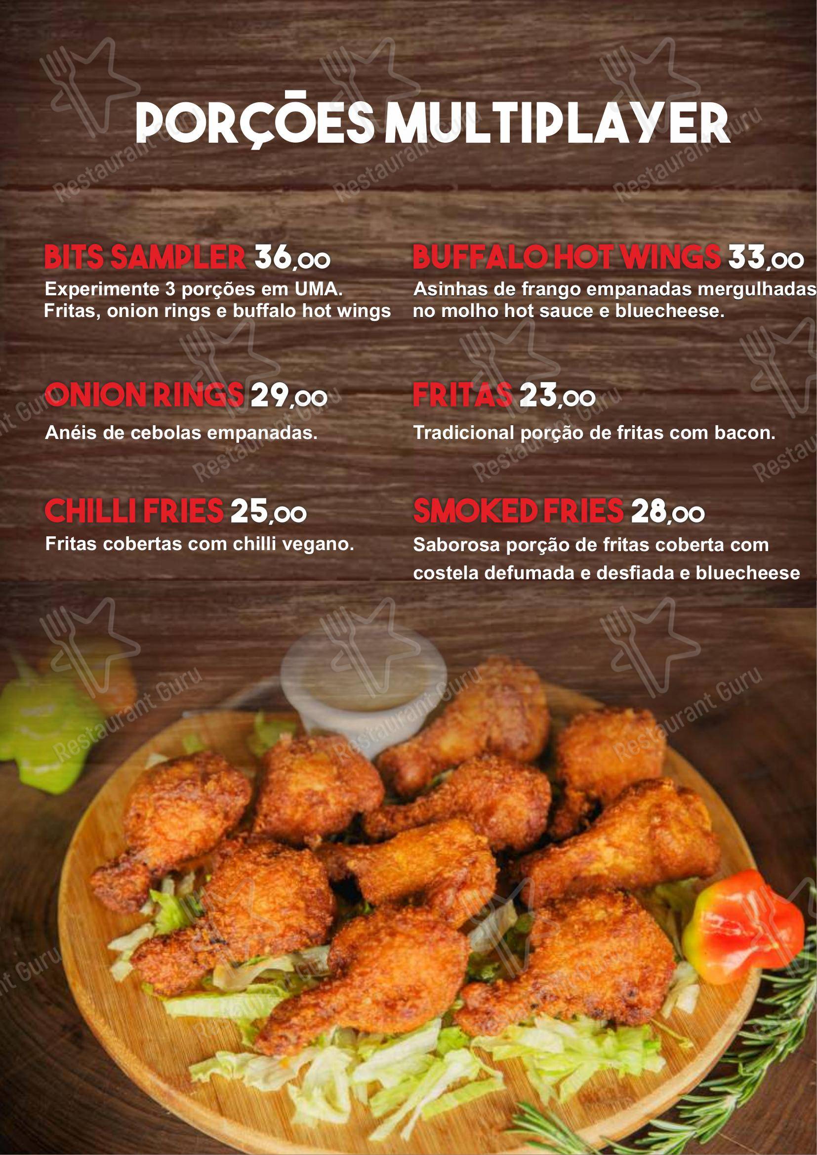 Menu em BurgerBits restaurante, Santo André
