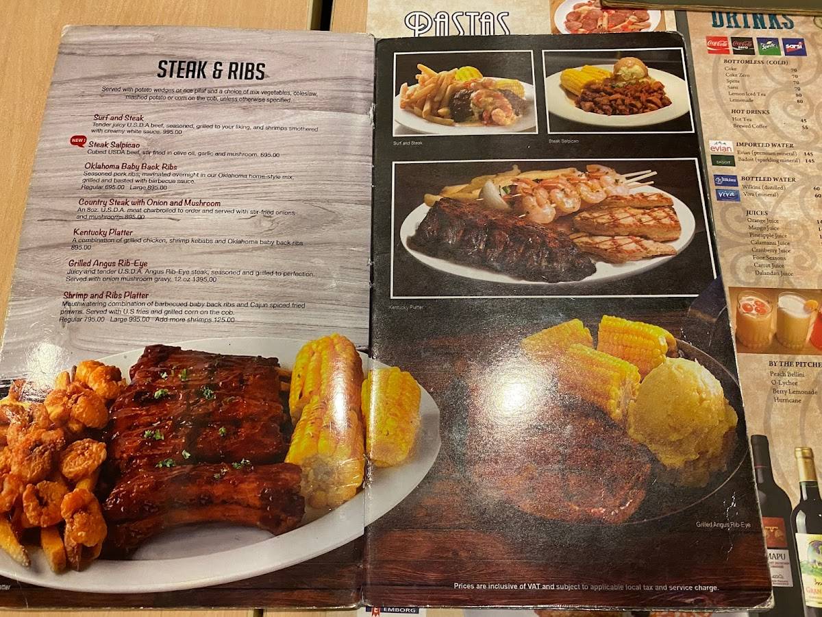 Menu at Burgoo restaurant, Pasay, SM Mall Of Asia