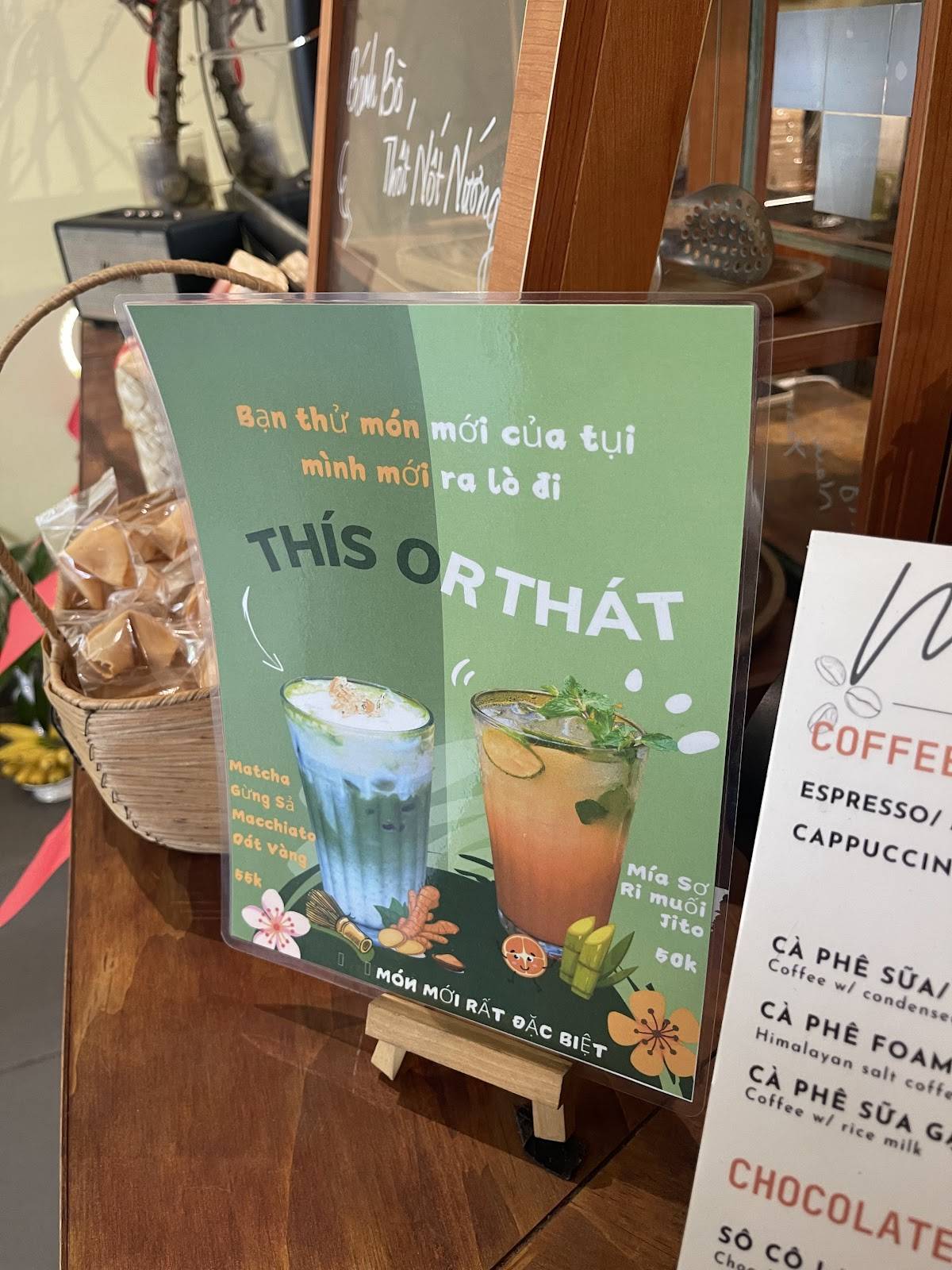 Menu at CÀ VIẾT HOA cafe, Ho Chi Minh City