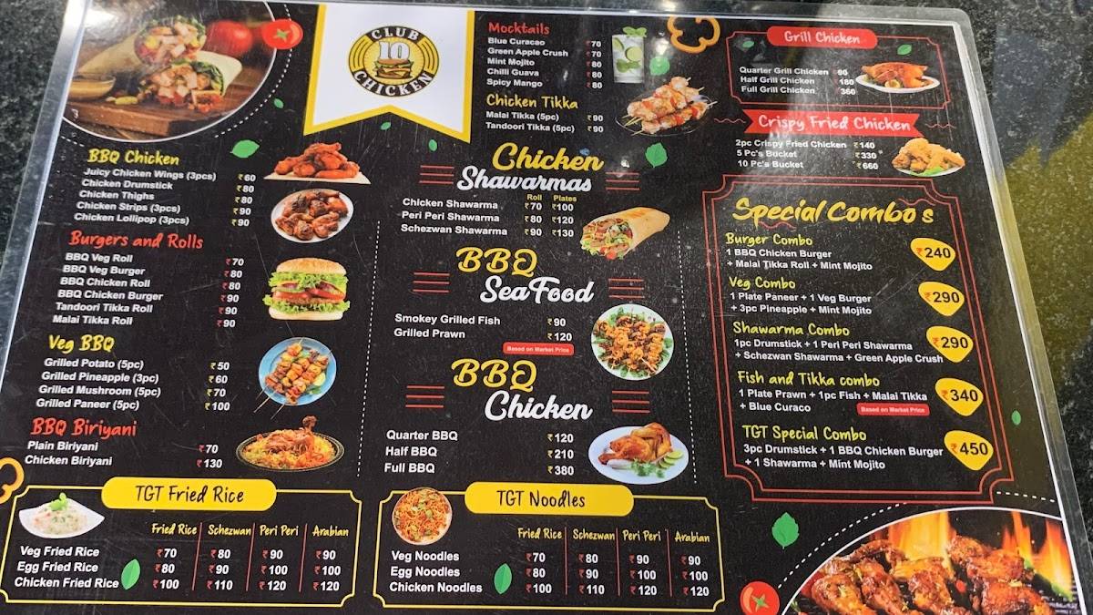 Menu at CLUB 10 CHICKEN, Chennai, 1