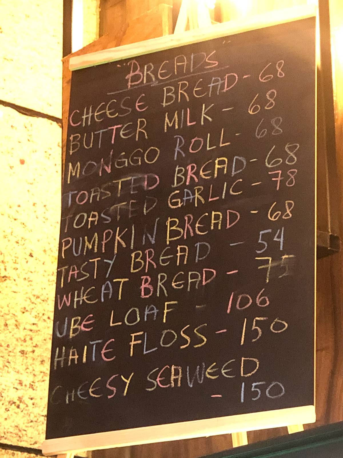 Menu at 1919 Grand Cafe, Manila