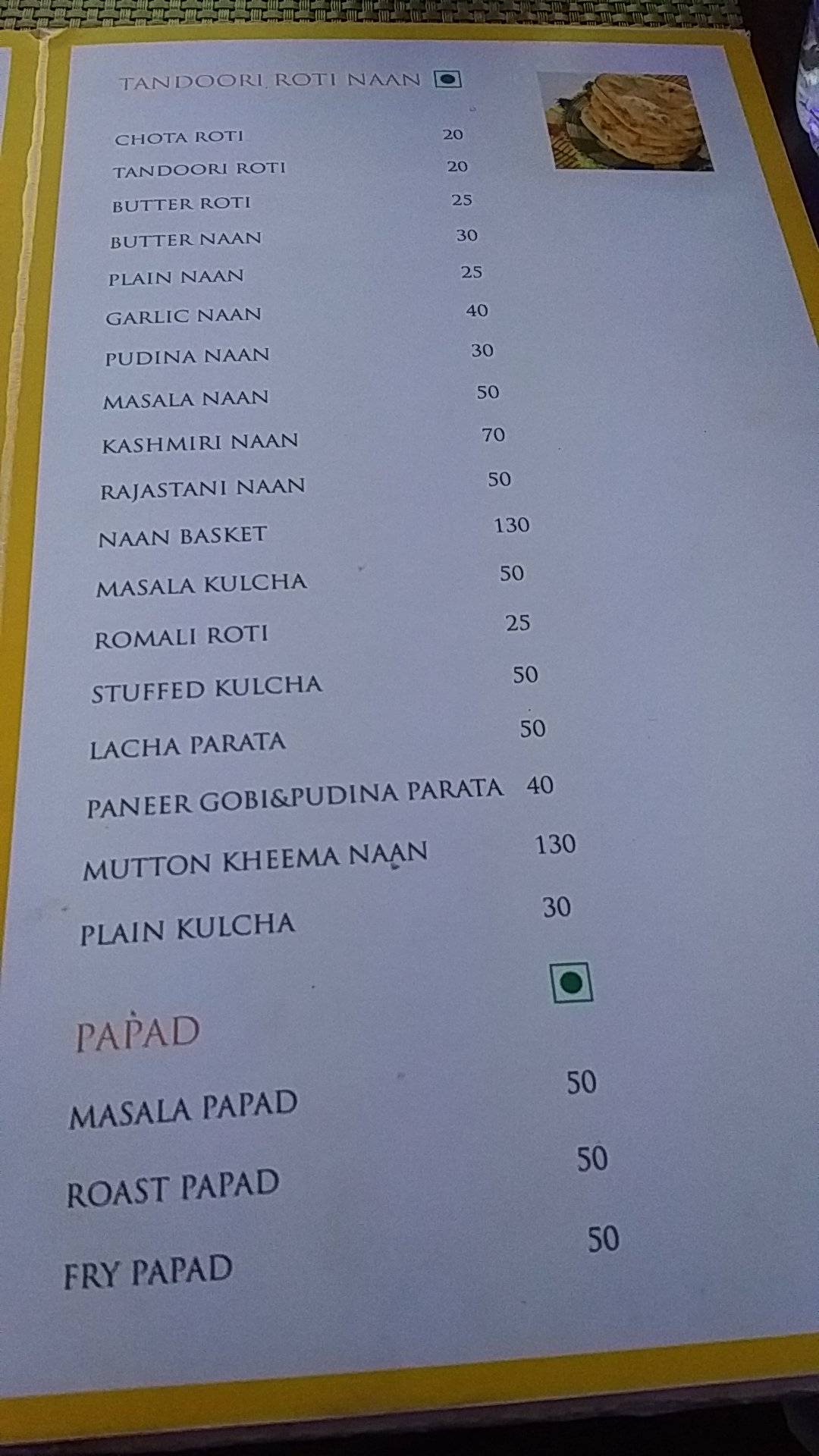 Menu at Cafe Bahar Family Restaurant & Luxury Rooms, Hyderabad