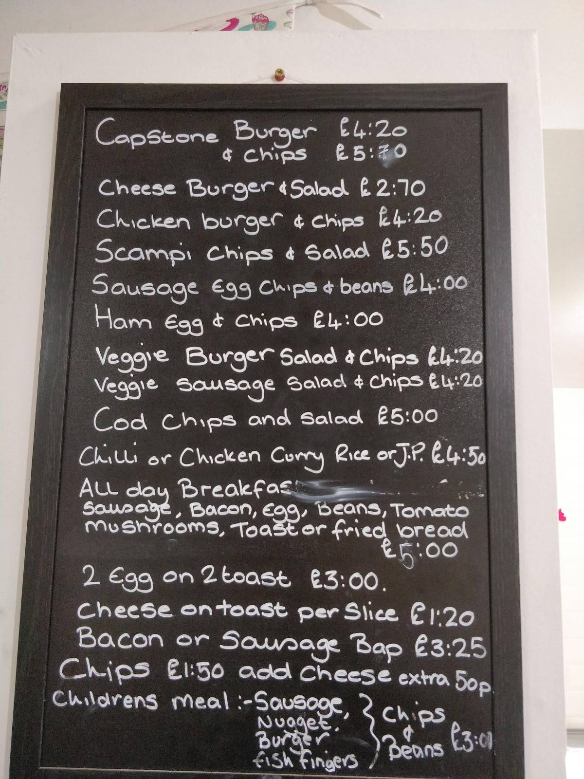 Menu at Cafe - Capstone Farm, Chatham
