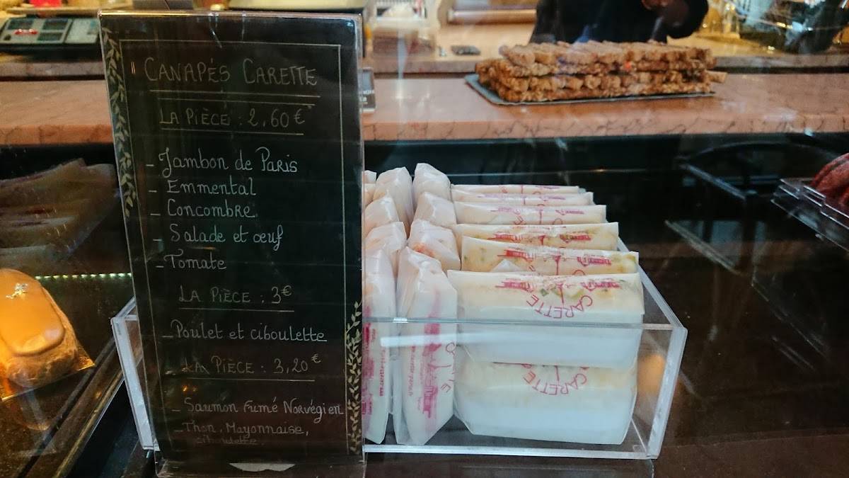 Menu at Carette pub & bar, Paris, 25 Pl. des Vosges
