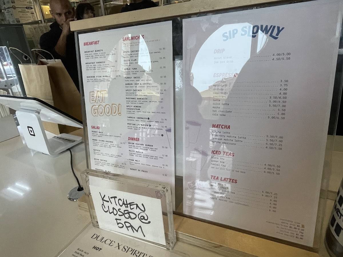 Menu at Cafe Dulce (USC Village), Los Angeles, McClintock Ave Ste 1420
