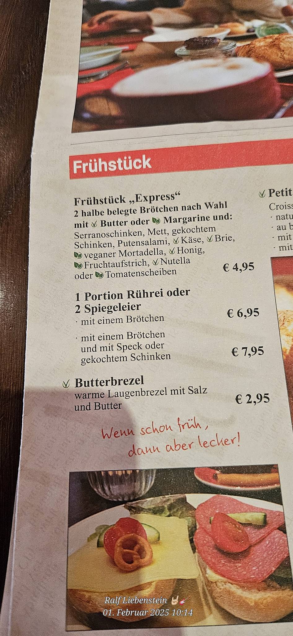 Speisekarte von Cafe Extrablatt Ulm, Ulm