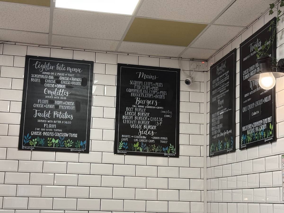 Menu at Inglenook cafe Welshpool, Welshpool