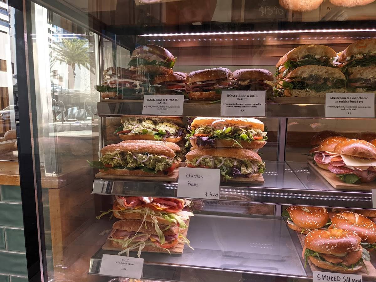 Menu at Mr Sandwich cafe, Perth