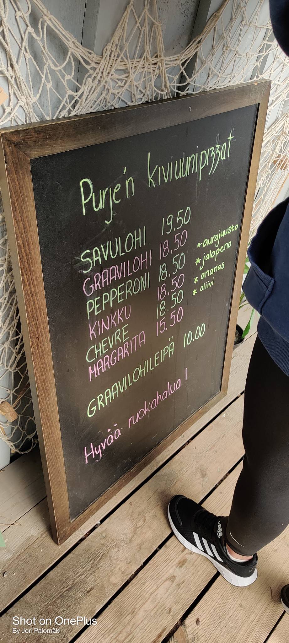 Menu at Café Purje pub & bar, Kantvik