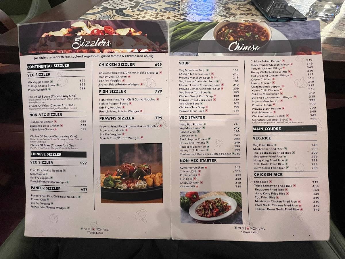 Menu at Cafe Relish, Vasai