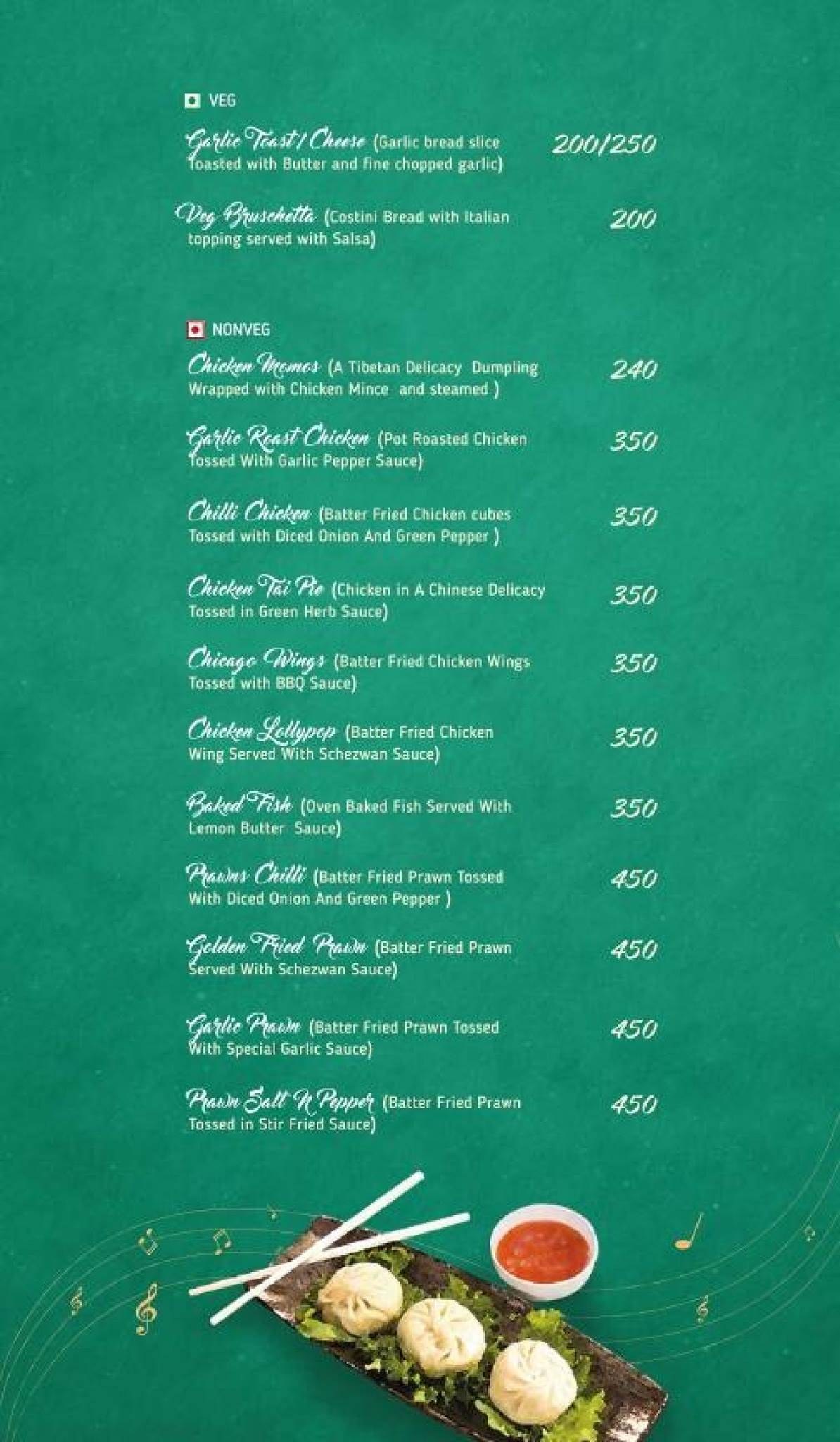 Menu at The Music Cafe, Raipur, Ambuja Mall