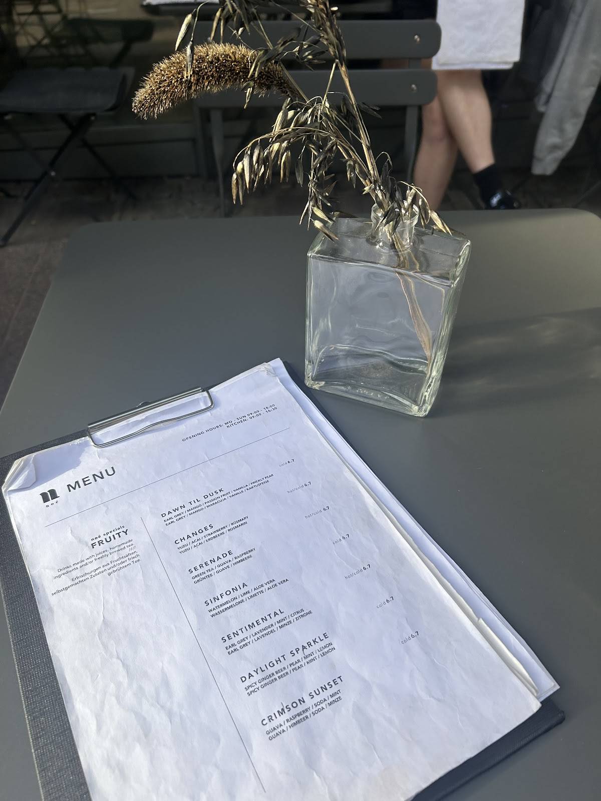 Speisekarte von Café Noé cafe, Hamburg