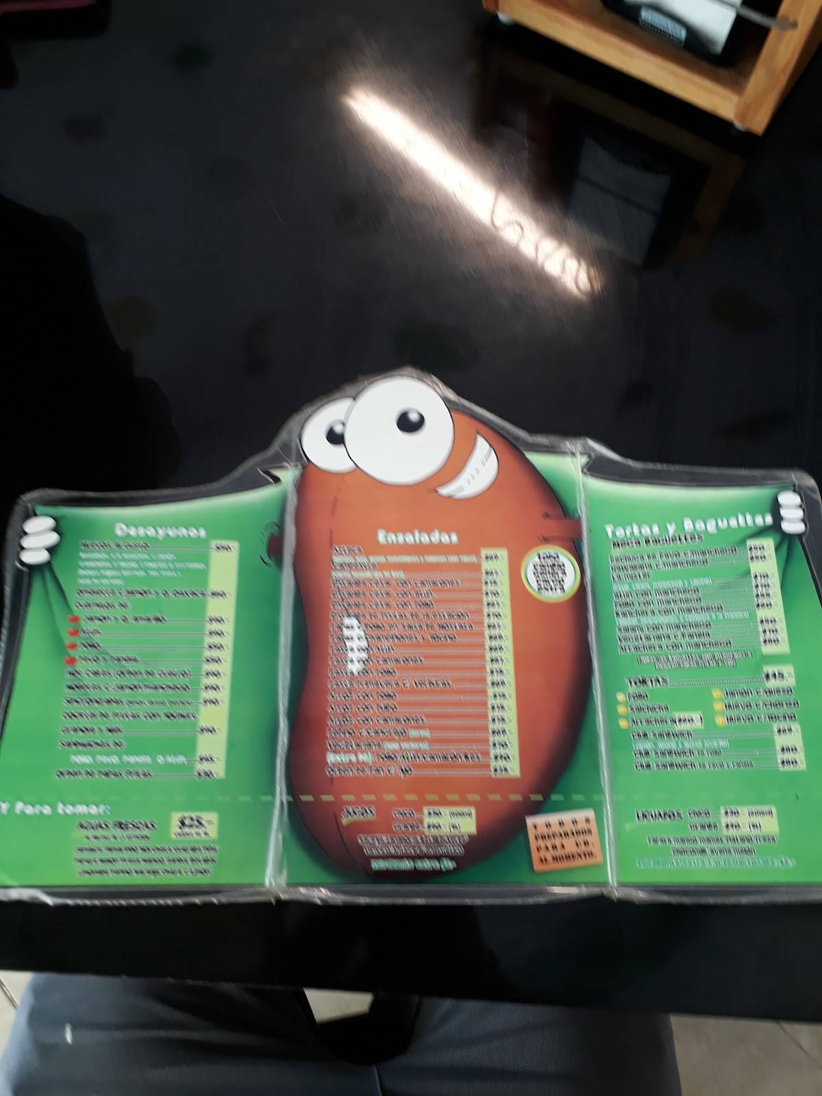 Menu at MR. BEAN restaurant, Cancún