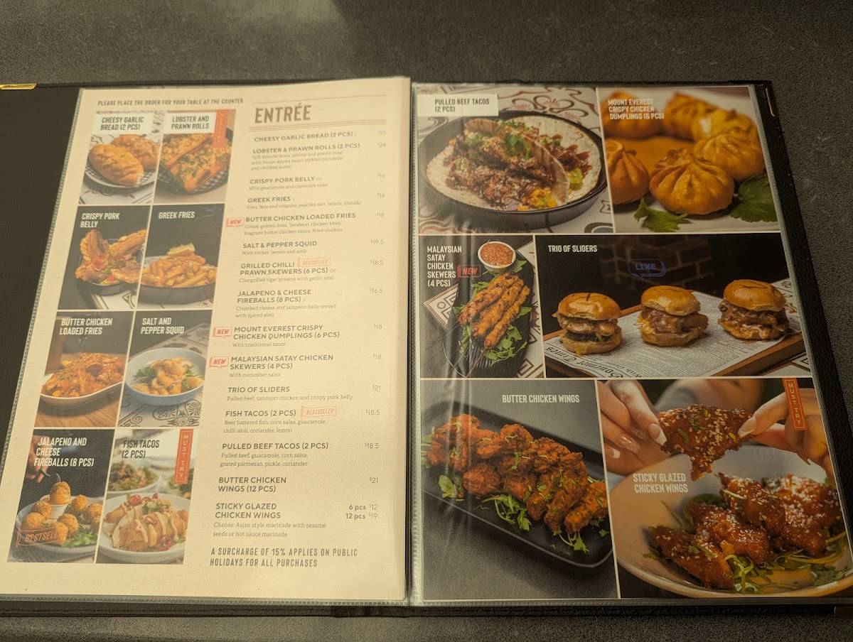 Menu at The Last Local pub & bar, Canning Vale