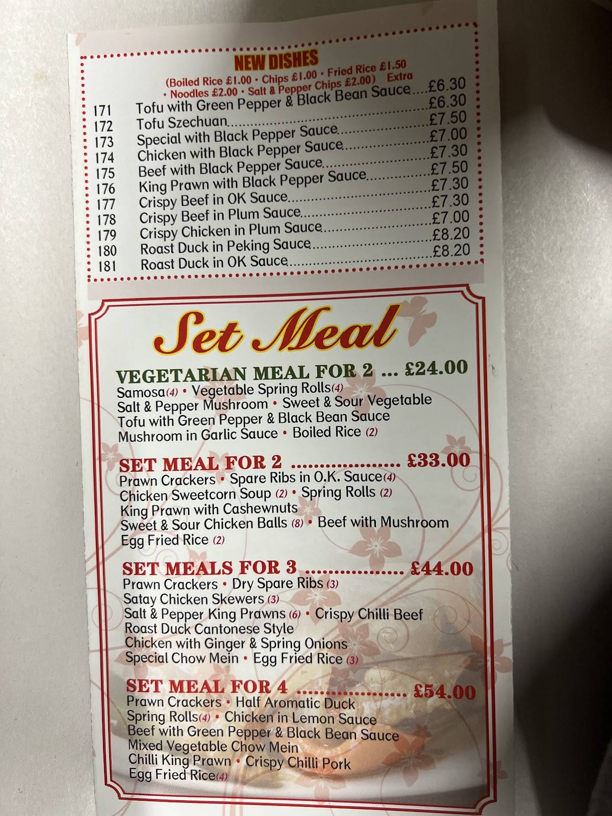 Menu at Canton Kitchen fast food, Bridlington