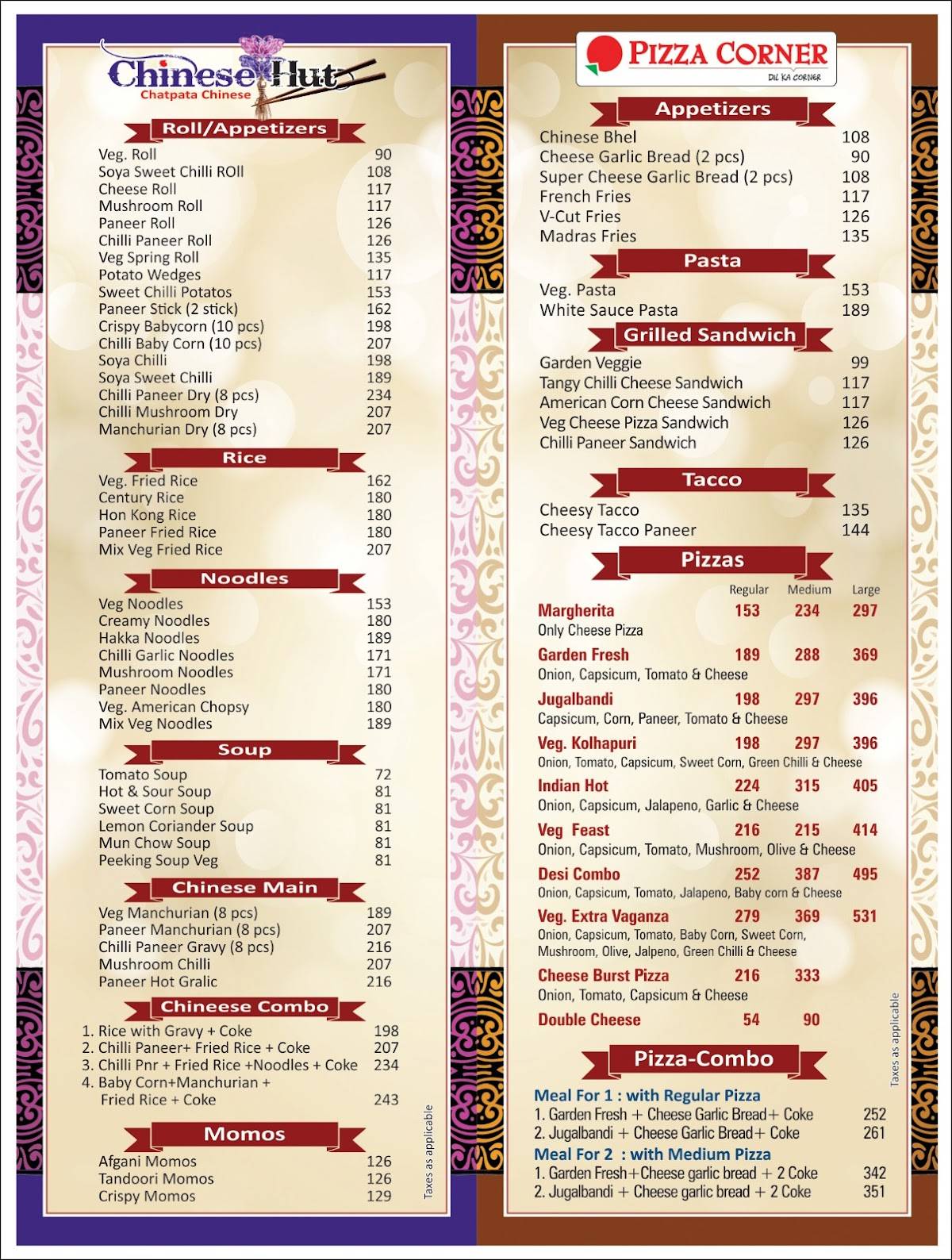 Menu at Capsicum Food Court Best Restaurant in Varanasi Best Family ...